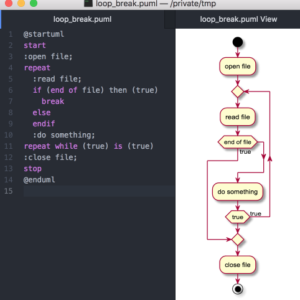 【Atom】テキストのみで書いたUMLを「PlantUML」でリアルタイムプレビューさせる方法